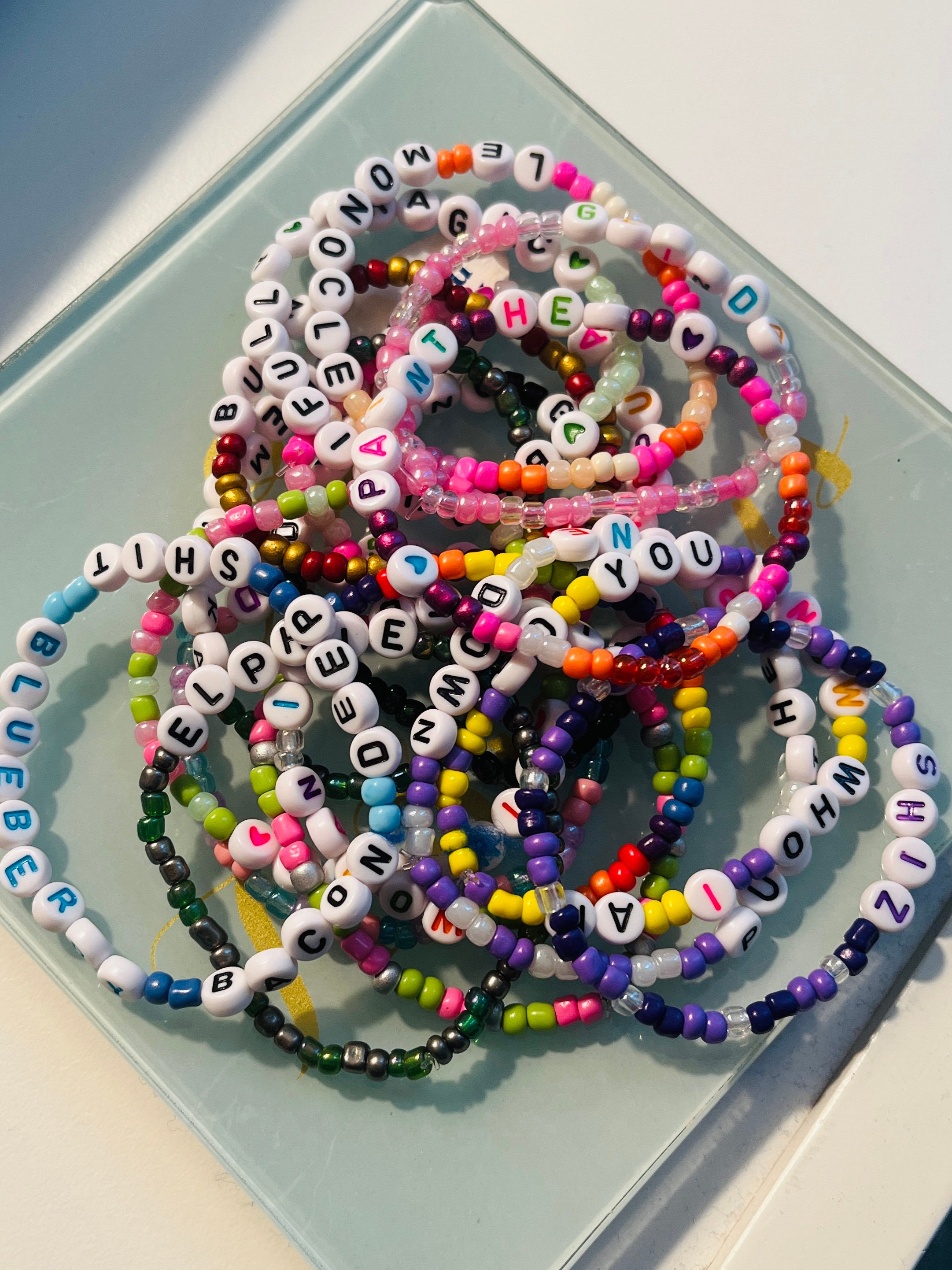 CUSTOM Friendship Bracelet - Etsy