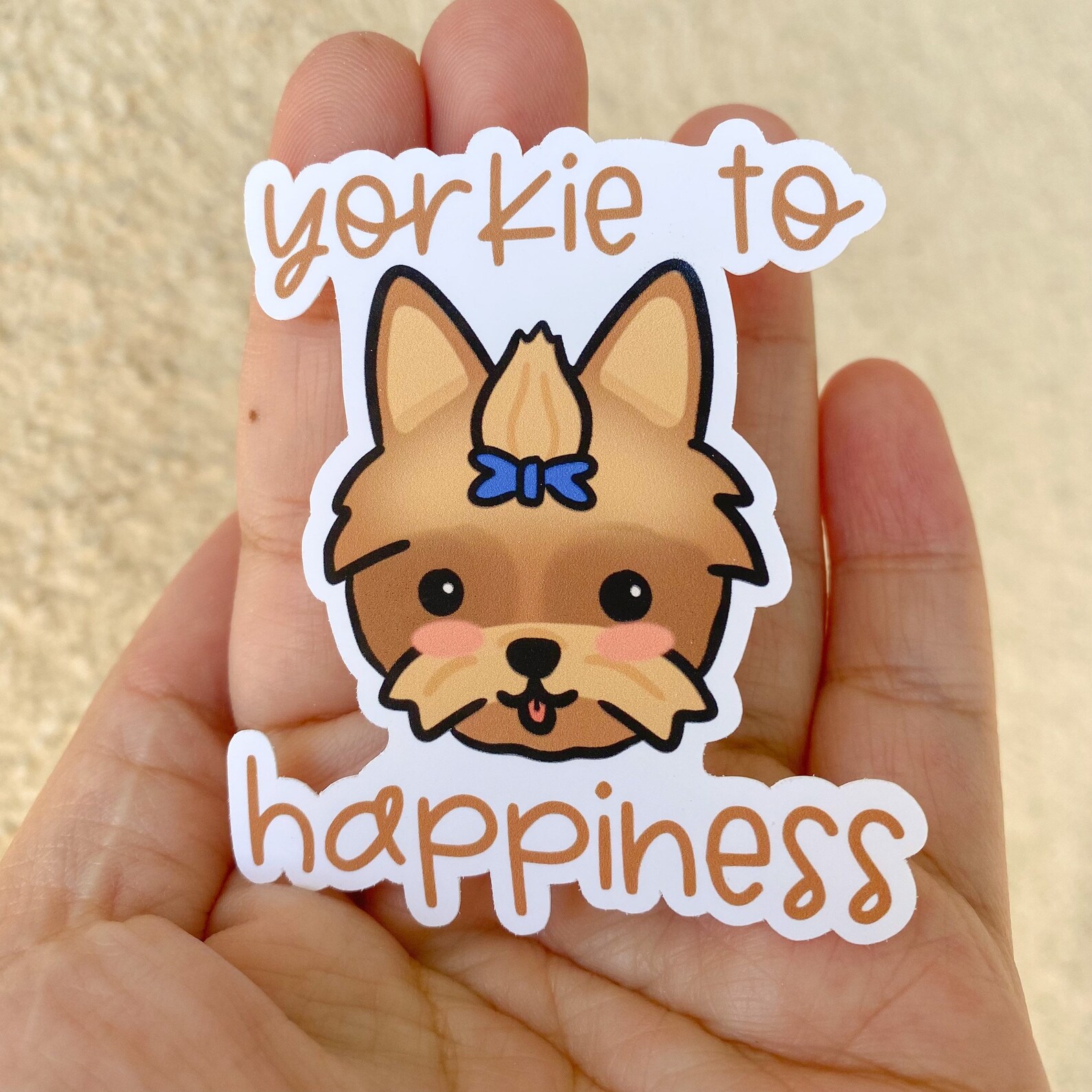 Yorkie Dog Sticker Yorkshire Terrier | Etsy