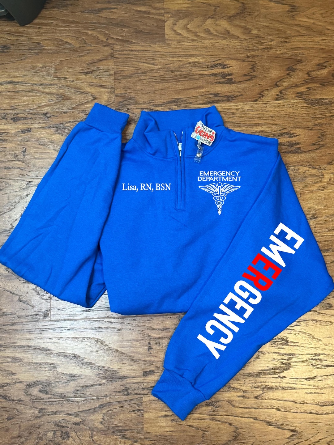 Emergency Department Custom 1/4 Zip Sweatshirt, ER Sweatshirt, 1/4 Zip ...