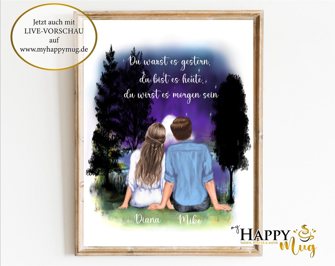 Couple Poster, Girlfriend Poster, Couple Poster, Girlfriend Gift ...