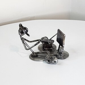 Welded Metal Gamer, Video Game Player - Etsy