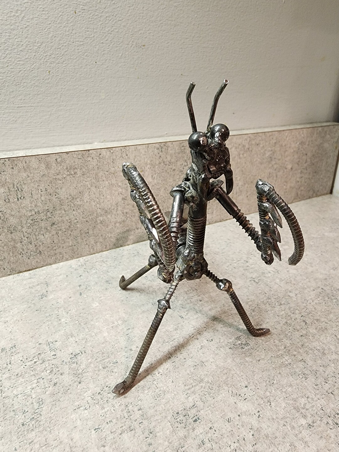 Praying Mantis Welded Sculpture Artwork - Etsy