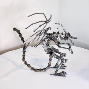 Handmade Welded Dragon Sculpture - Etsy