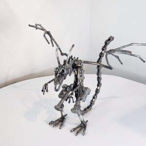 Handmade Welded Dragon Sculpture - Etsy
