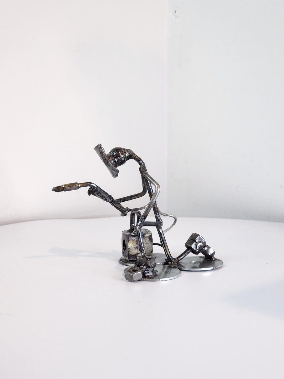 Metal Welder Figurines, Handmade Metal Art - Etsy