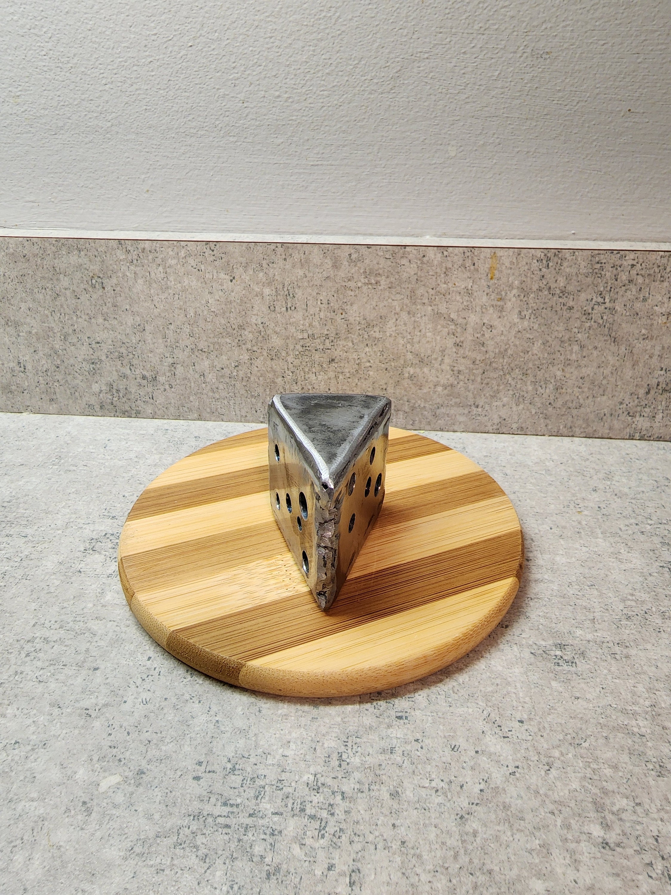 Metal Art Sculpture Miniature Welded Cheese Scrap Metal Art - Etsy
