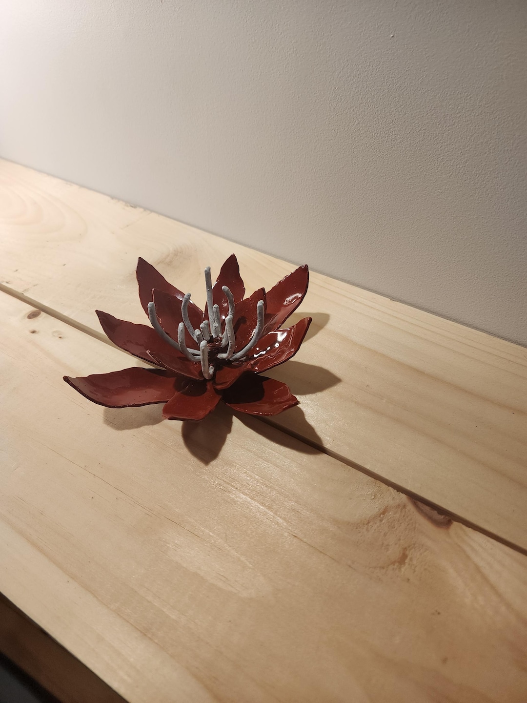 Welded Large Red Water Lily, Handmade Sculpture - Etsy