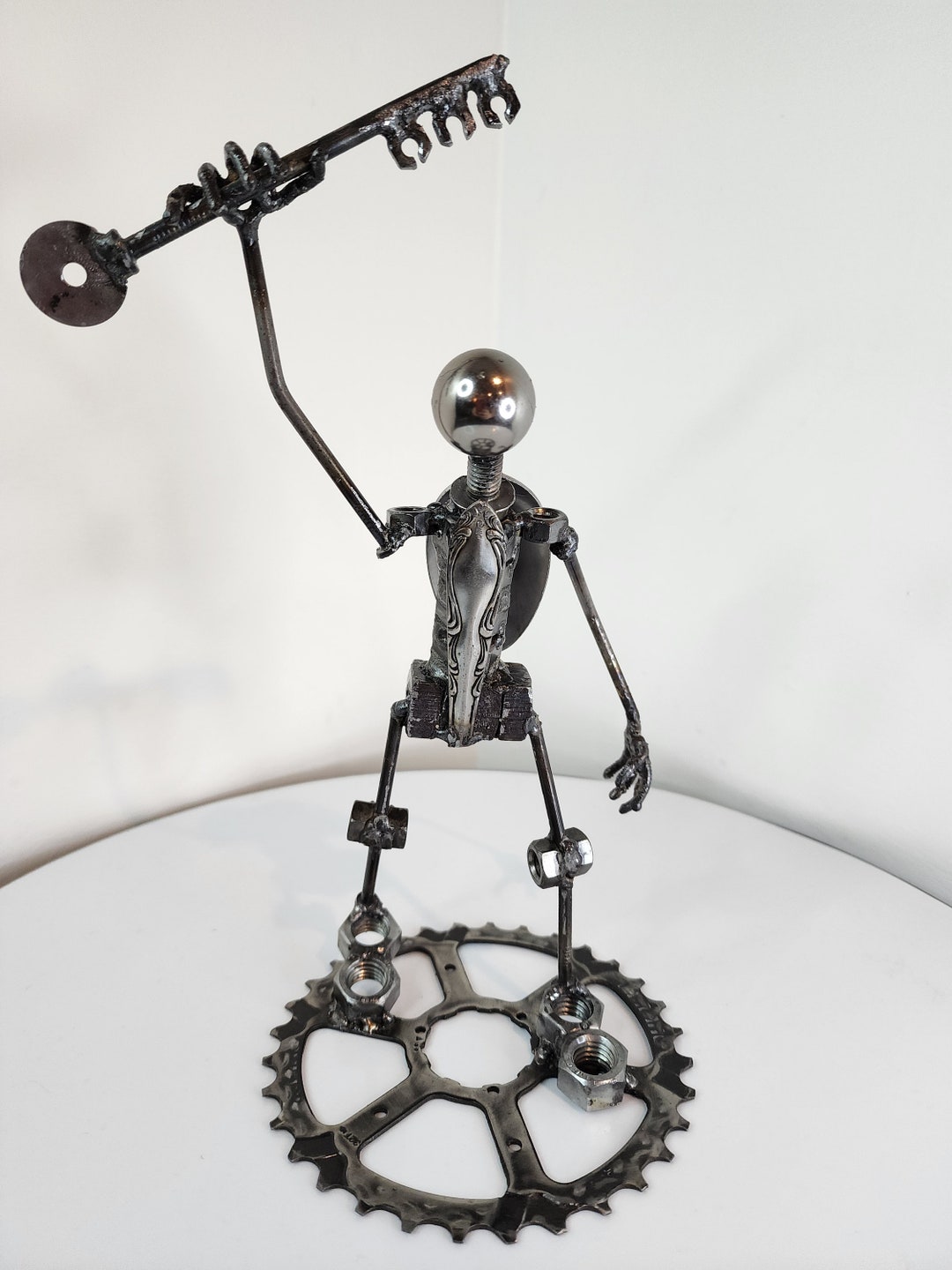 Unlocking Life Key Sculpture, Welded Artwork - Etsy