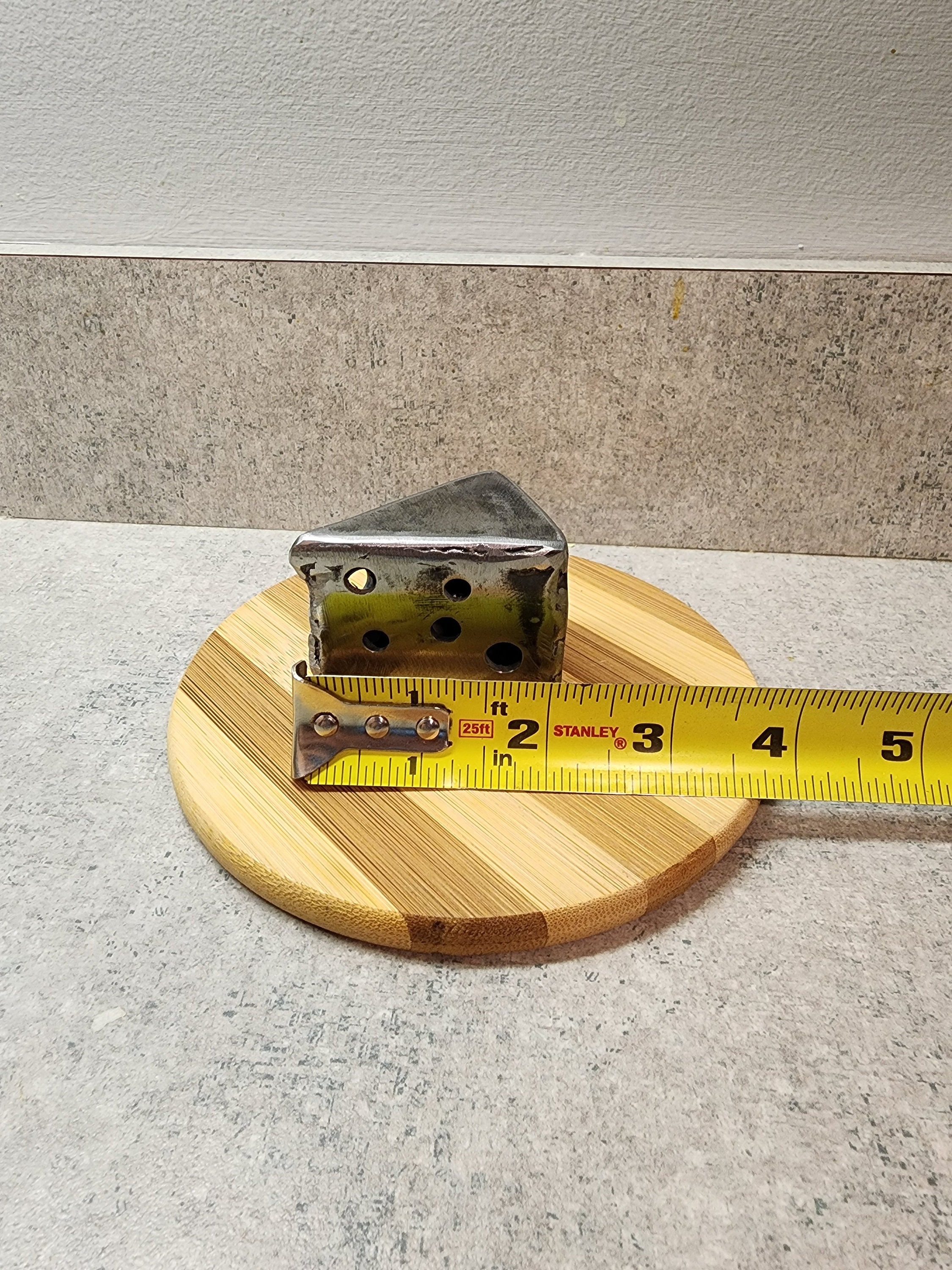 Metal Art Sculpture Miniature Welded Cheese Scrap Metal Art - Etsy