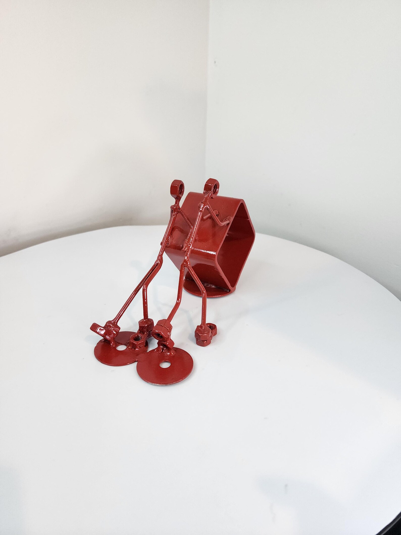 Welded Teamwork Sculpture, Handmade Metal Art - Etsy