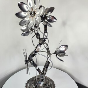 Flower Sculpture Welded Artwork - Etsy