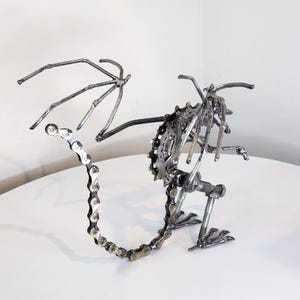 Handmade Welded Dragon Sculpture - Etsy