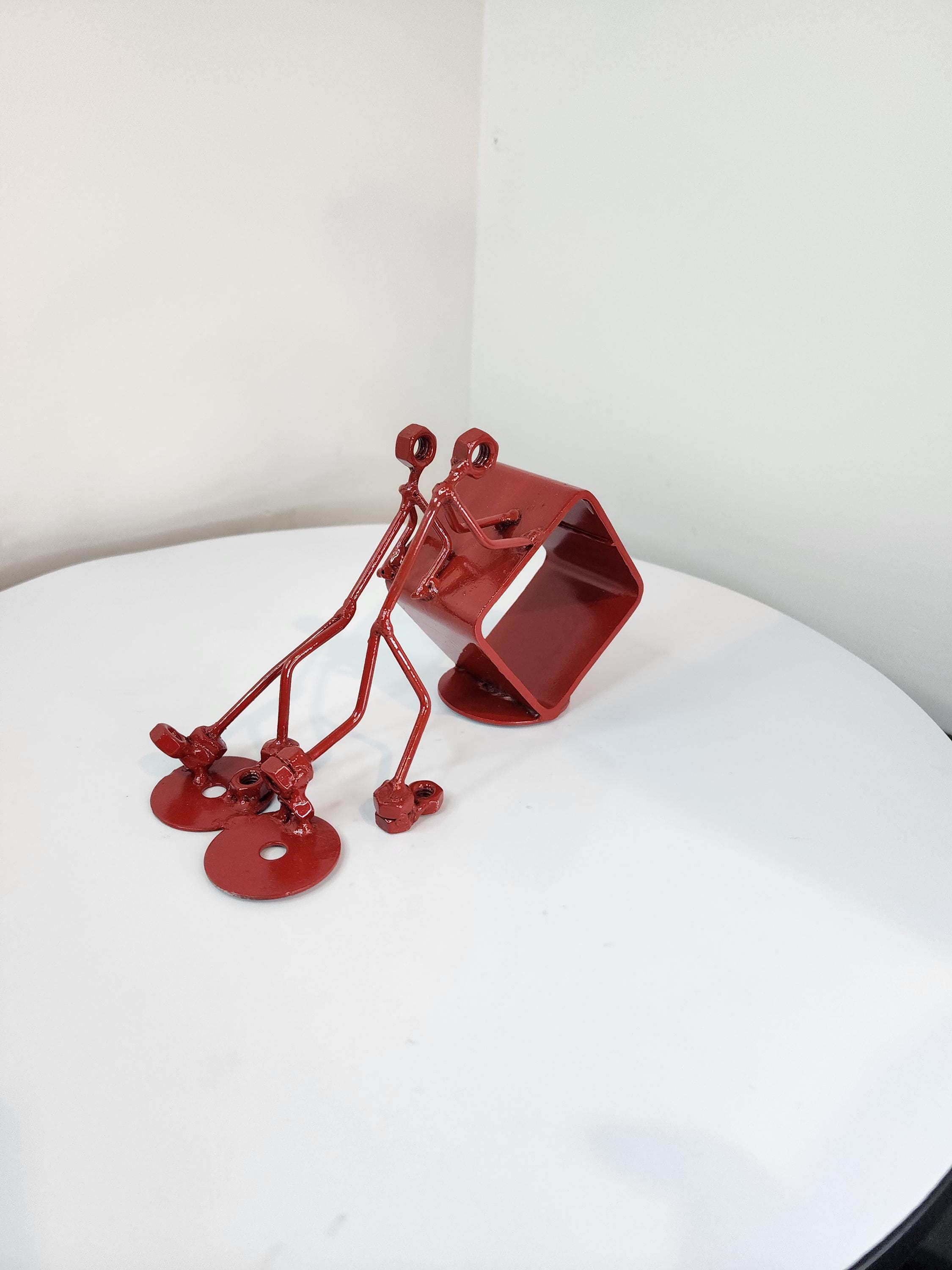 Welded Teamwork Sculpture, Handmade Metal Art - Etsy