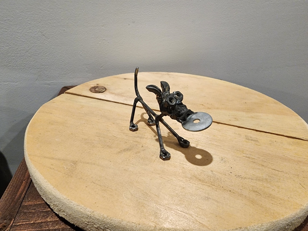 Welded Scrap Metal Dog Figurine: Art Sculpture - Etsy