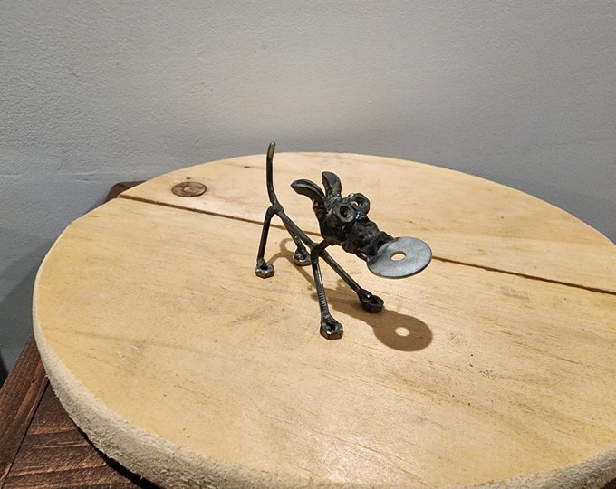 Scrap Metal Dog Sculpture - Etsy