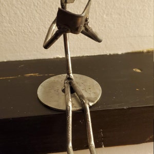 Metal Art Reading a Book Sculpture, Welded Book Figurine - Etsy