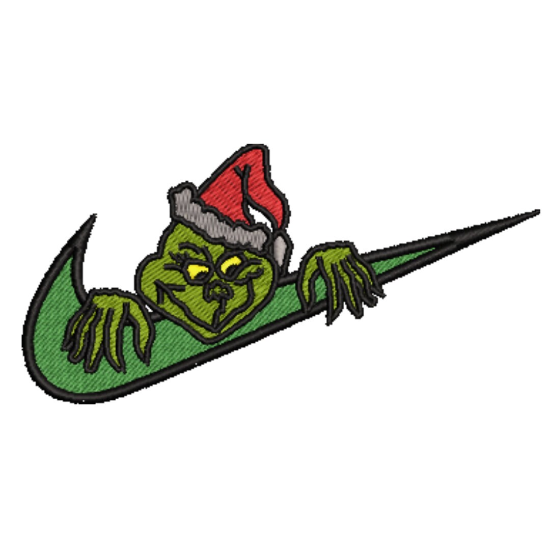 Aesthetic Grinch Christmas PES Embroidery File - Etsy