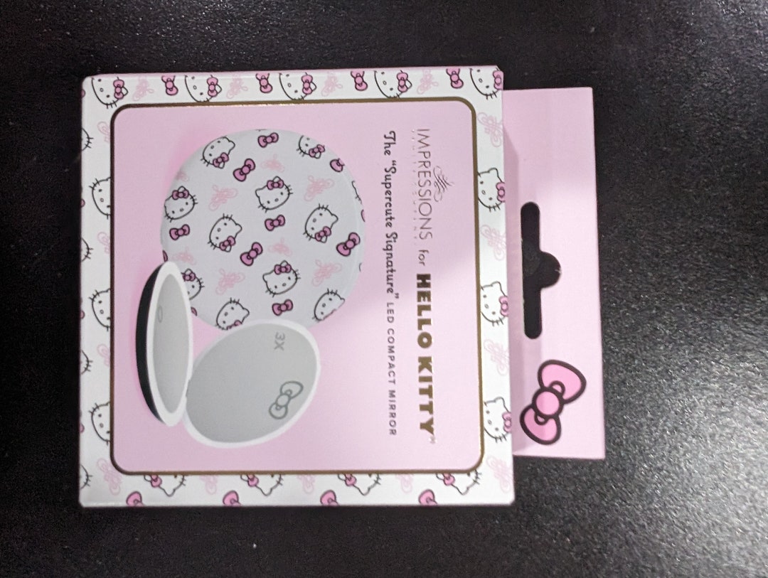Hello Kitty Hand Mirror With Light - Etsy