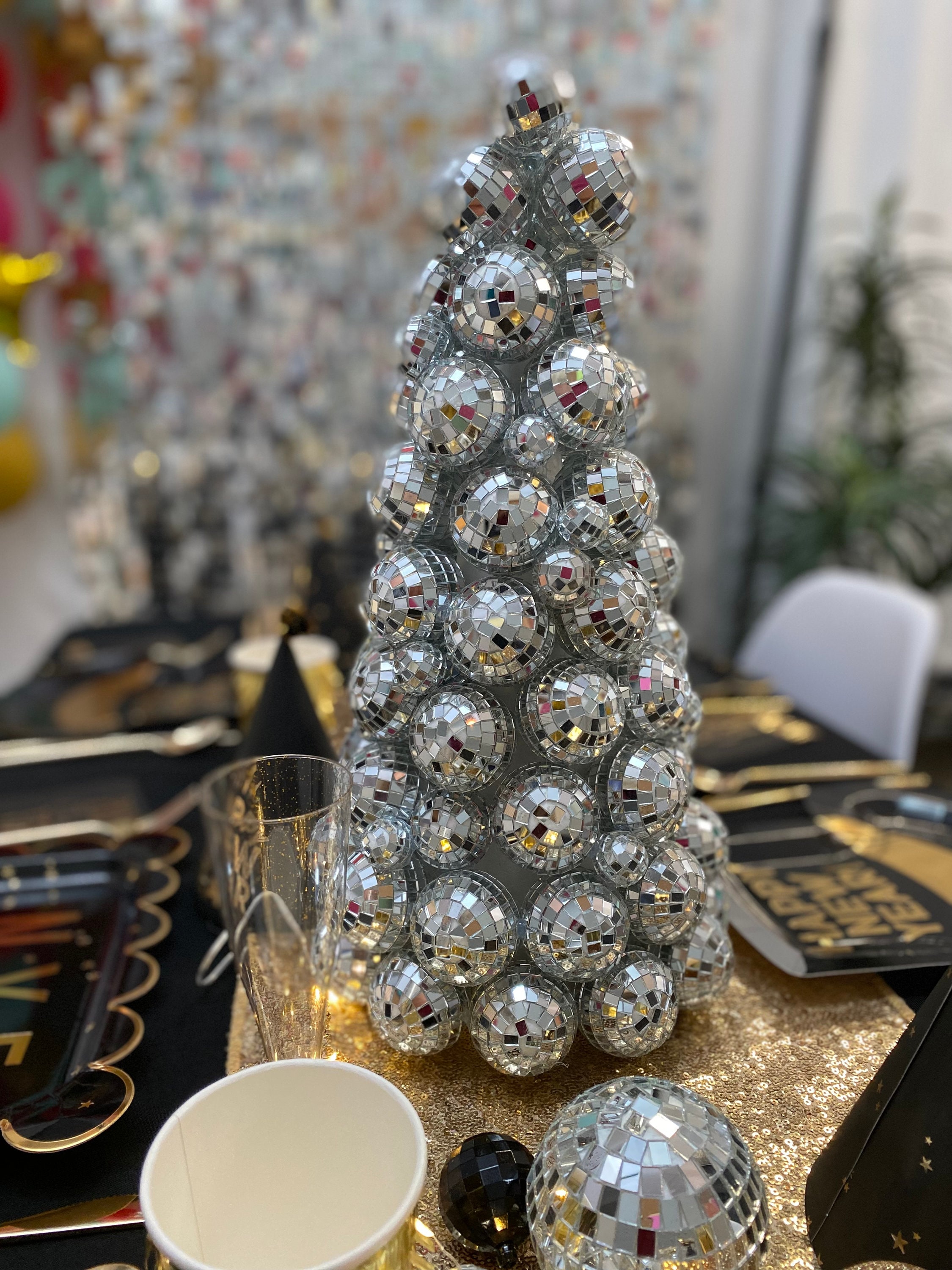 Glam Disco Ball Tree - Centerpiece - Home Décor - Christmas New Years ...