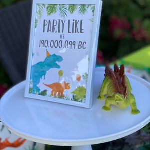 Dino-mite Party Box- "party On" Size - Dinosaur Birthday Party - Kids ...