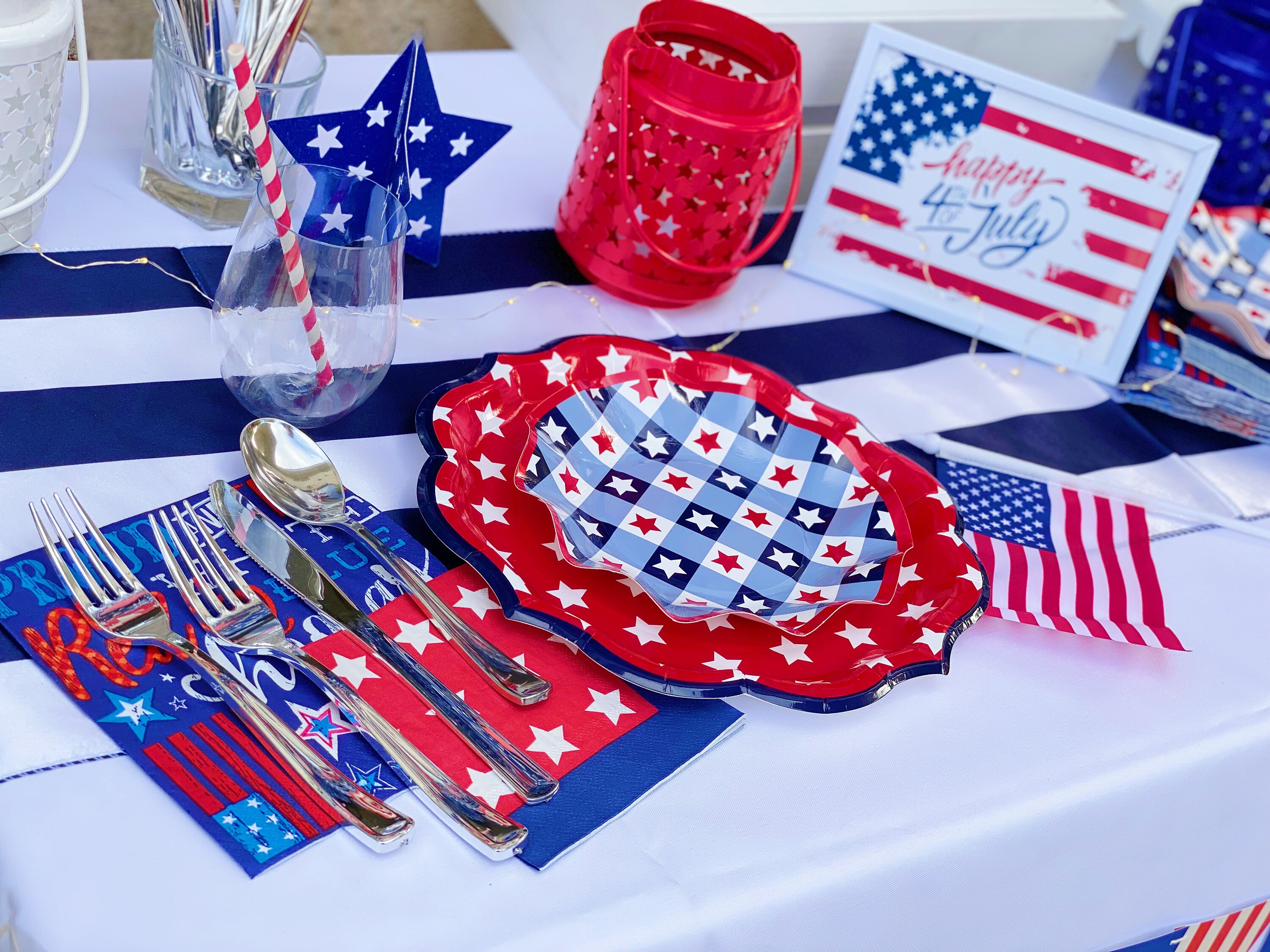 Stars & Stripes Party Box Party on Size - Etsy