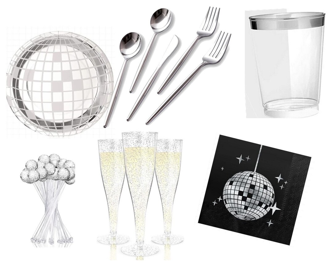 Disco Ball Cocktail Hour Kit - Party Box - New Years 2024- Birthdays ...