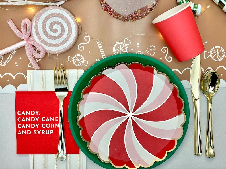 Candy Cane Lane Party Box - Christmas Party - Holiday - Sweet Shop - Etsy