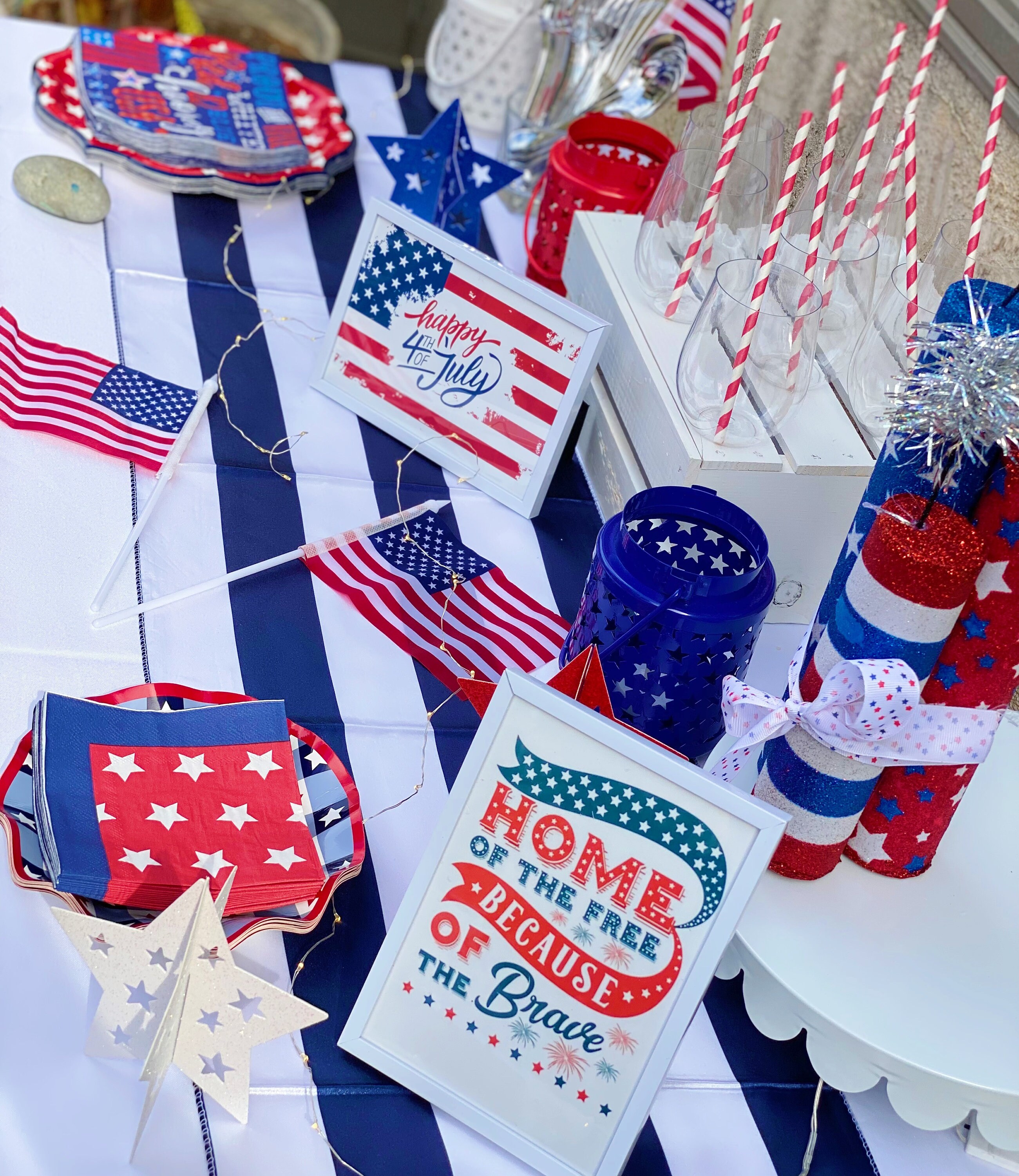 Stars & Stripes Party Box Party on Size - Etsy