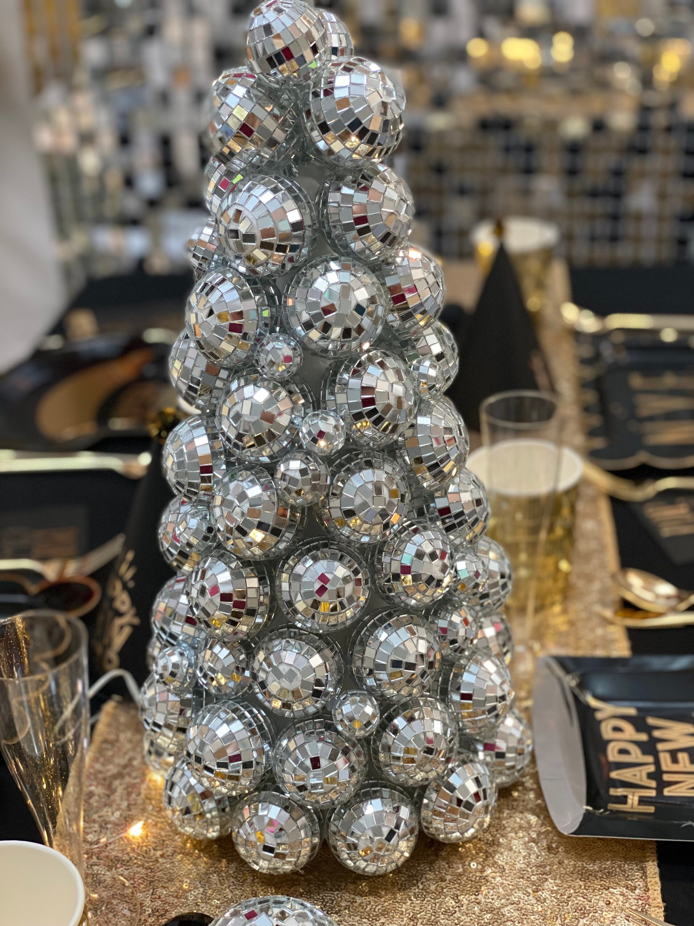Glam Disco Ball Tree - Centerpiece - Home Décor - Christmas New Years ...