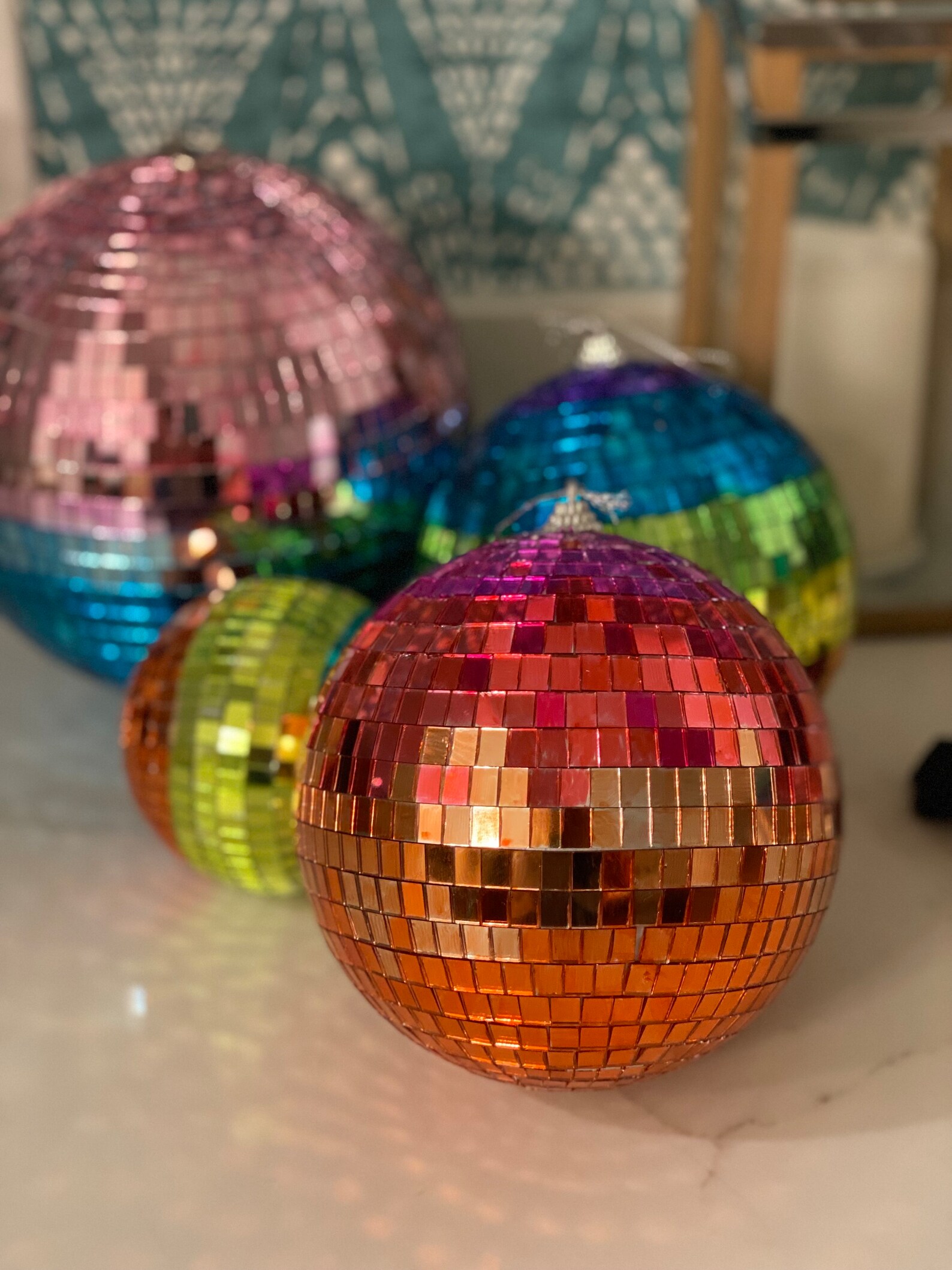 Colorful Disco Balls Assorted Sizes and Colors Stunning, Glam, Home or ...