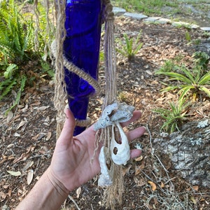 Gullah Haint Bottle Tree Hanger With 100 Year Oyster Accents - Etsy