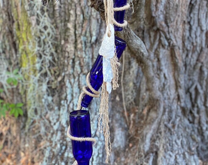 Gullah Haint Bottle Tree Hanger With 100 Year Oyster Accents **FREE ...