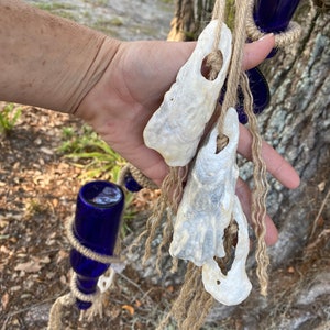Gullah Haint Bottle Tree Hanger With 100 Year Oyster Accents - Etsy