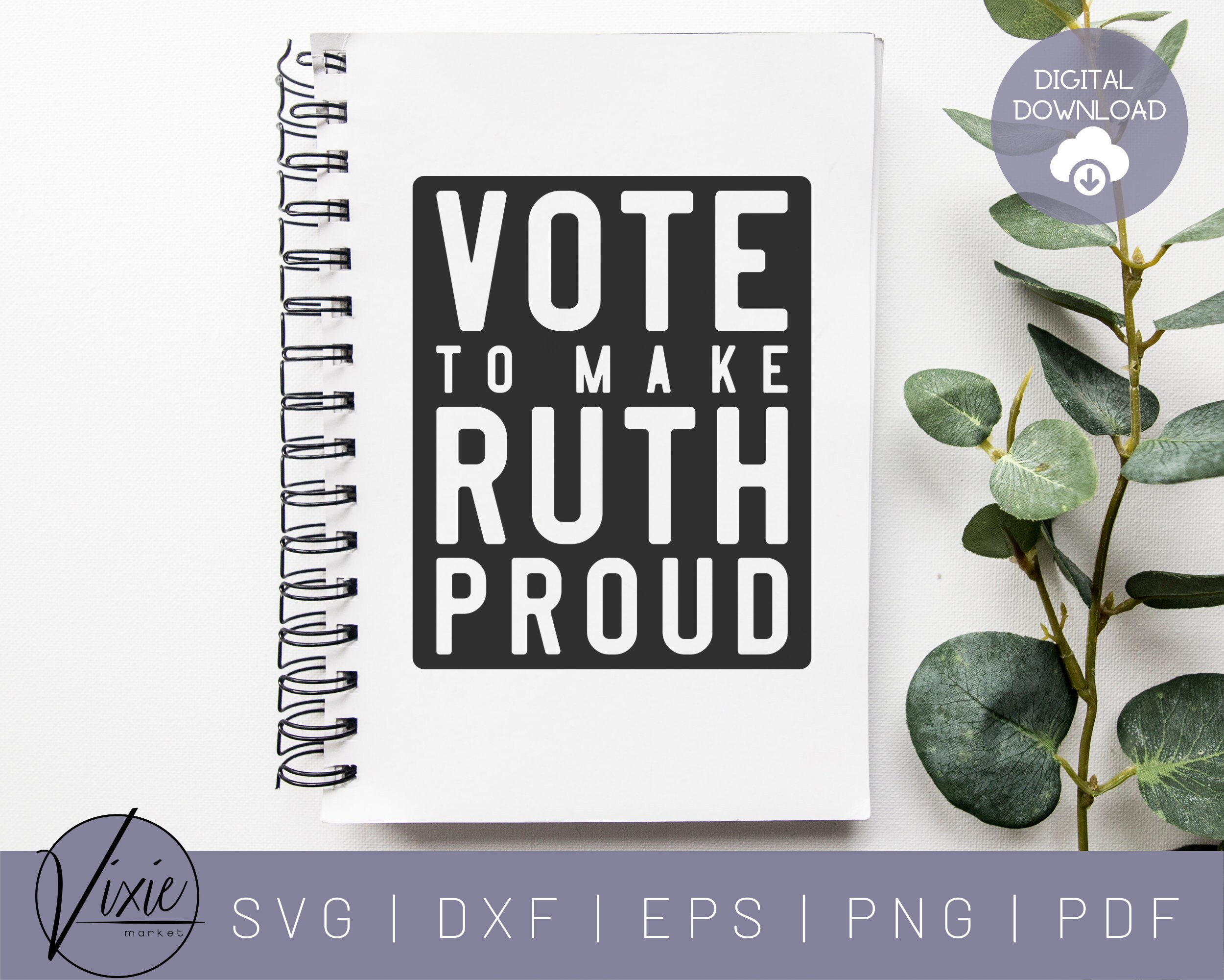 RBG SVG - Vote SVG - Ruth Bader Ginsburg - Commercial Use Svg ...
