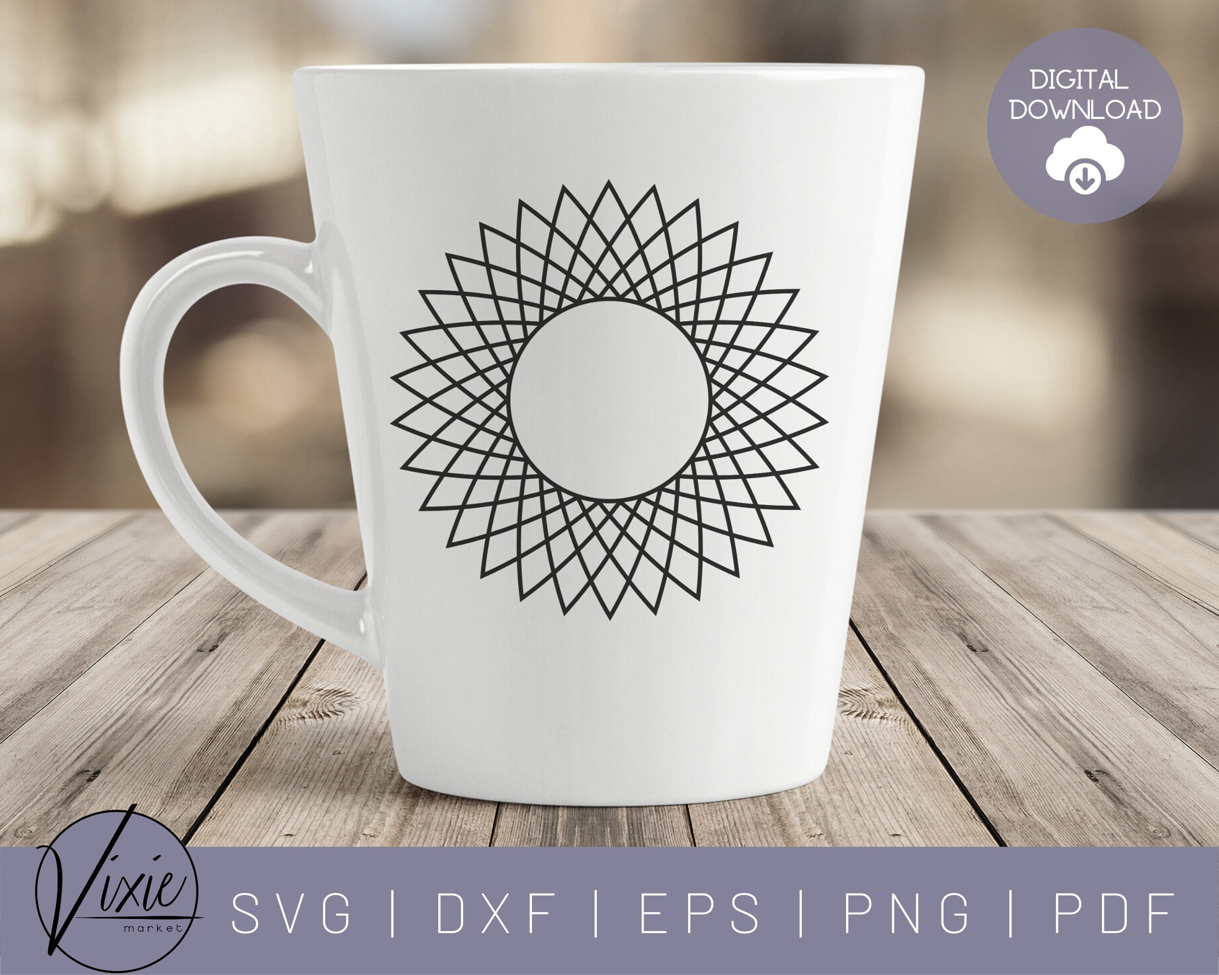 RBG SVG Ruth Bader Ginsburg Lace Collar Mandala Svg - Etsy