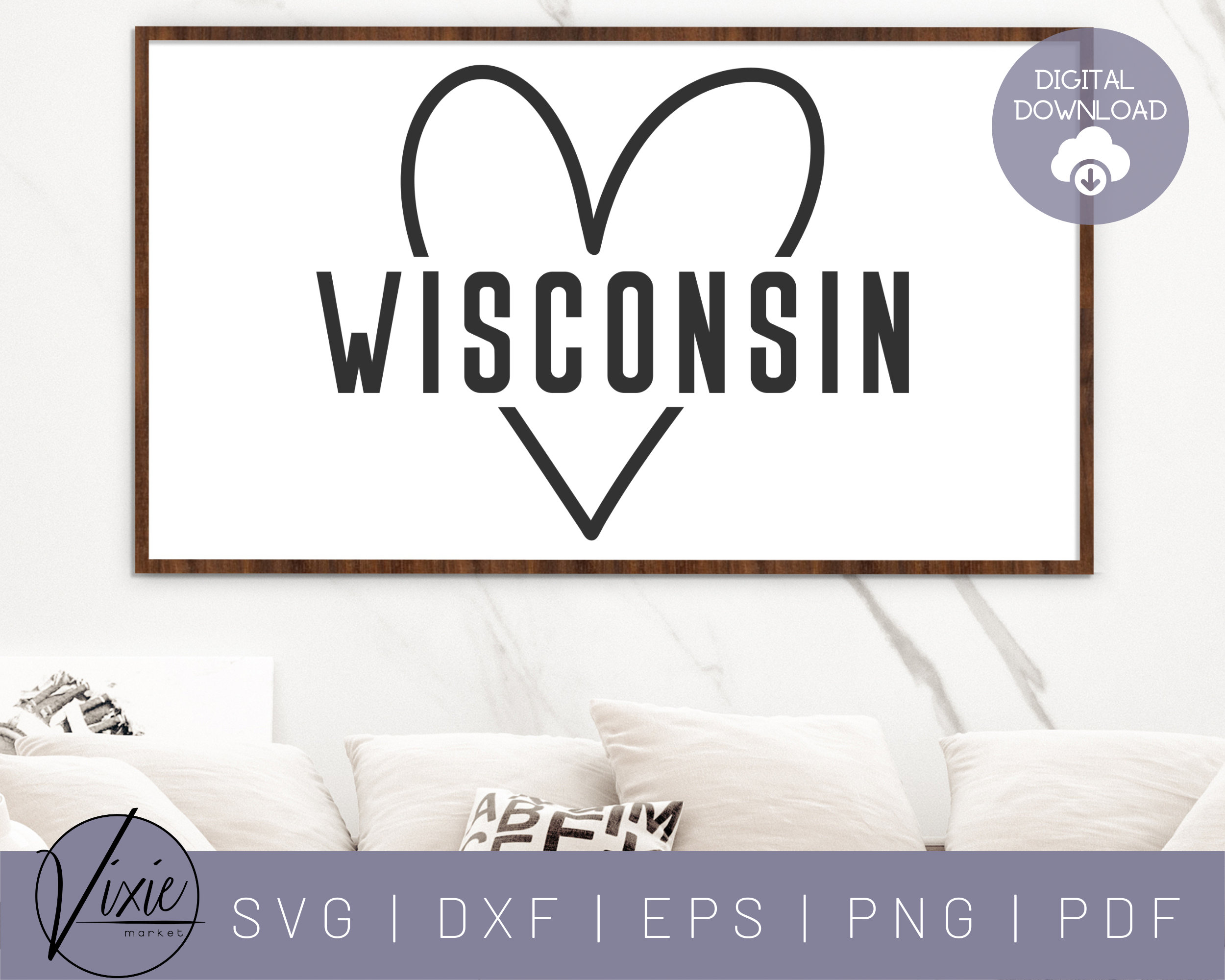 Wisconsin SVG WI Svg Wisconsin Heart Svg Hand Drawn - Etsy Hong Kong