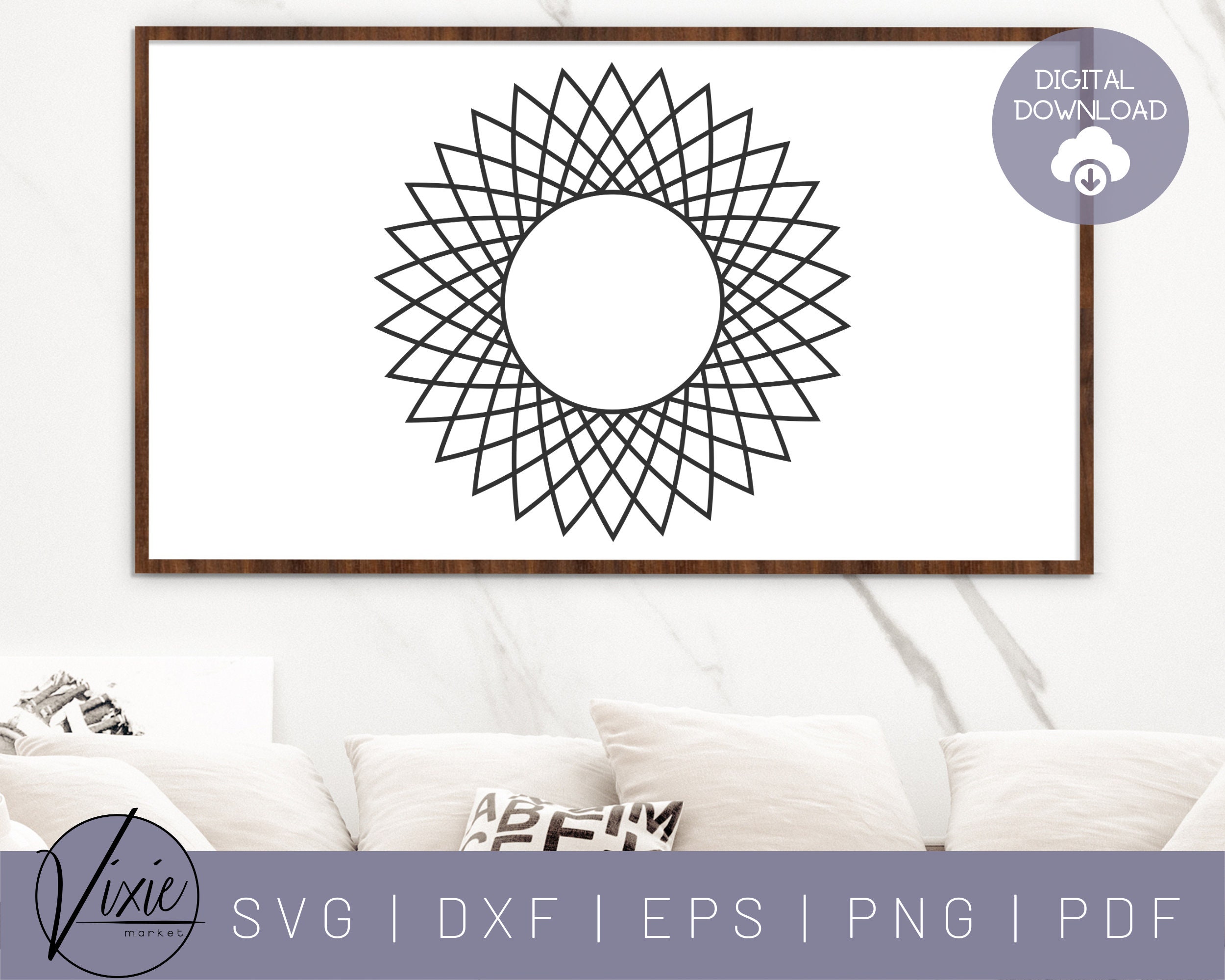RBG SVG Ruth Bader Ginsburg Lace Collar Mandala Svg - Etsy