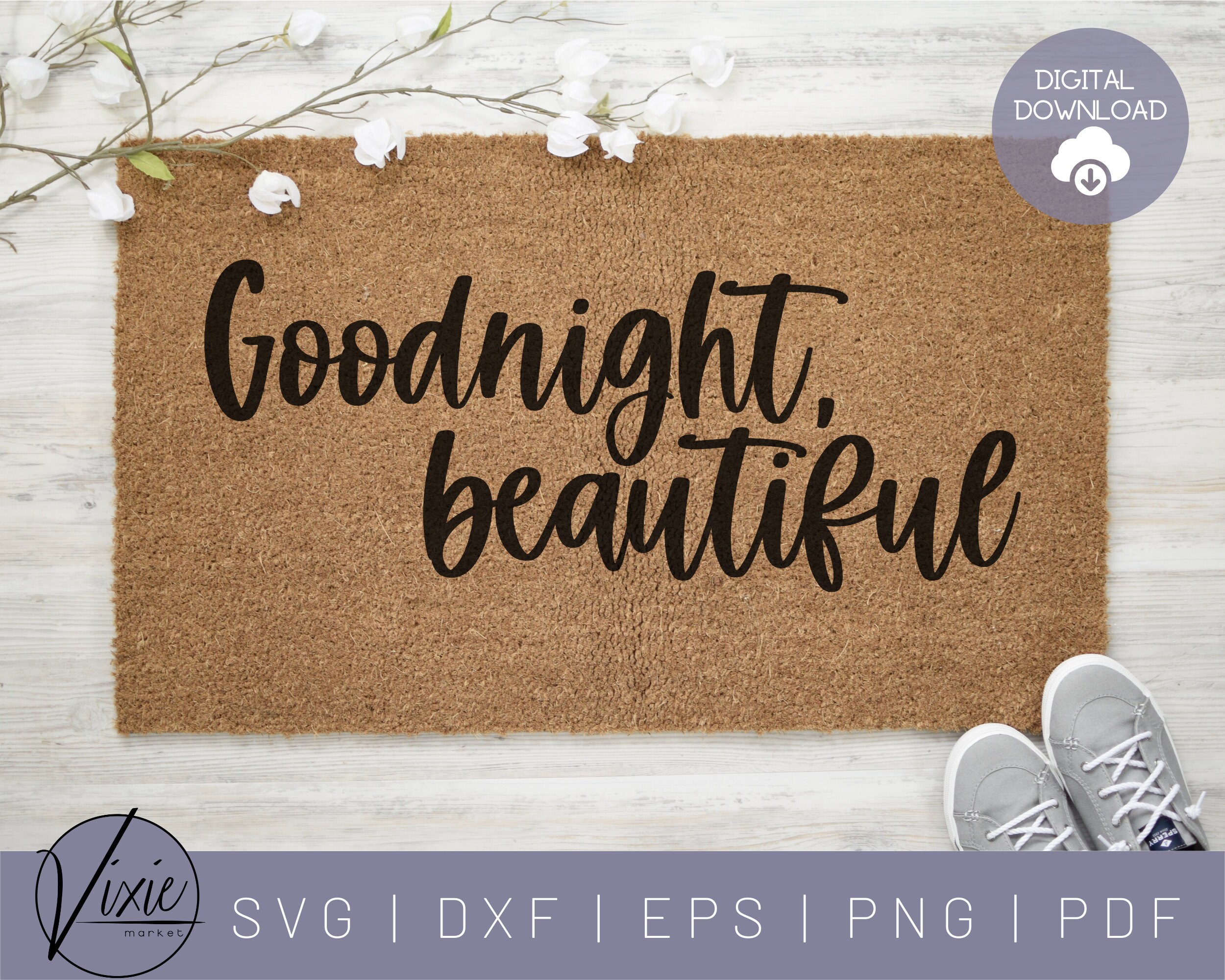 Goodnight SVG Good Night SVG Beautiful Cut File - Etsy UK
