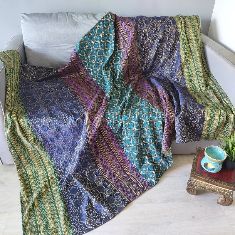Royal Blue Throw Blanket - Etsy