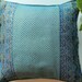 Blue Patchwork Cushion Case Blue Cushion Cover Bohemian - Etsy