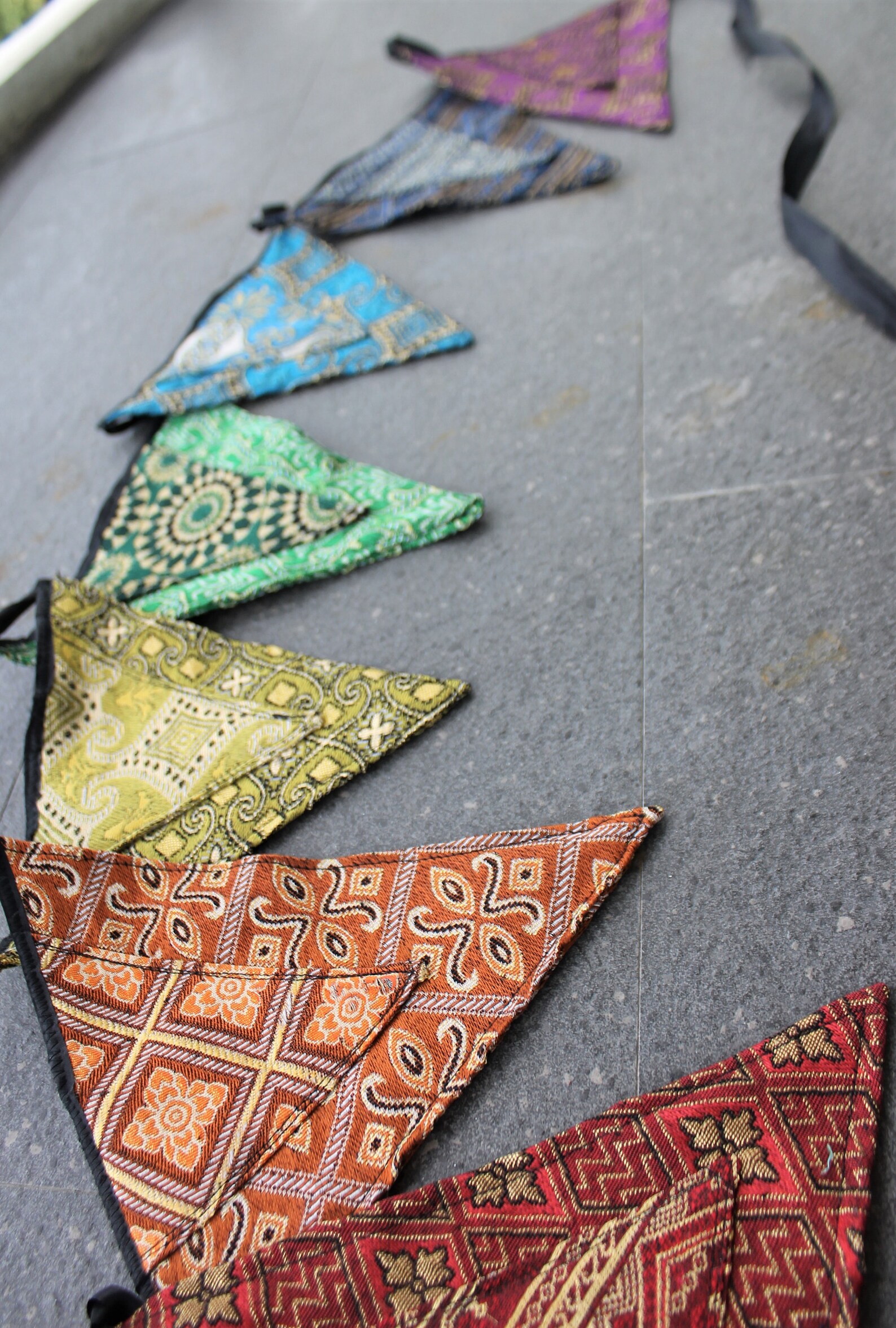 Multi-color Pennant Prayer Flags Garland Banner Chakras - Etsy