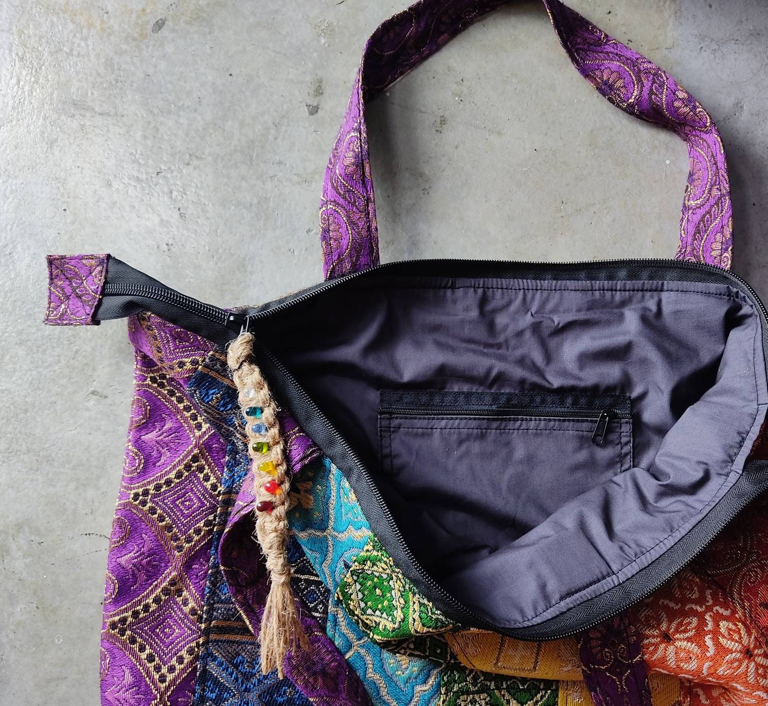 Rainbow Shoulder Bag 7 Chakras Bag Rainbow Tote Shopping - Etsy