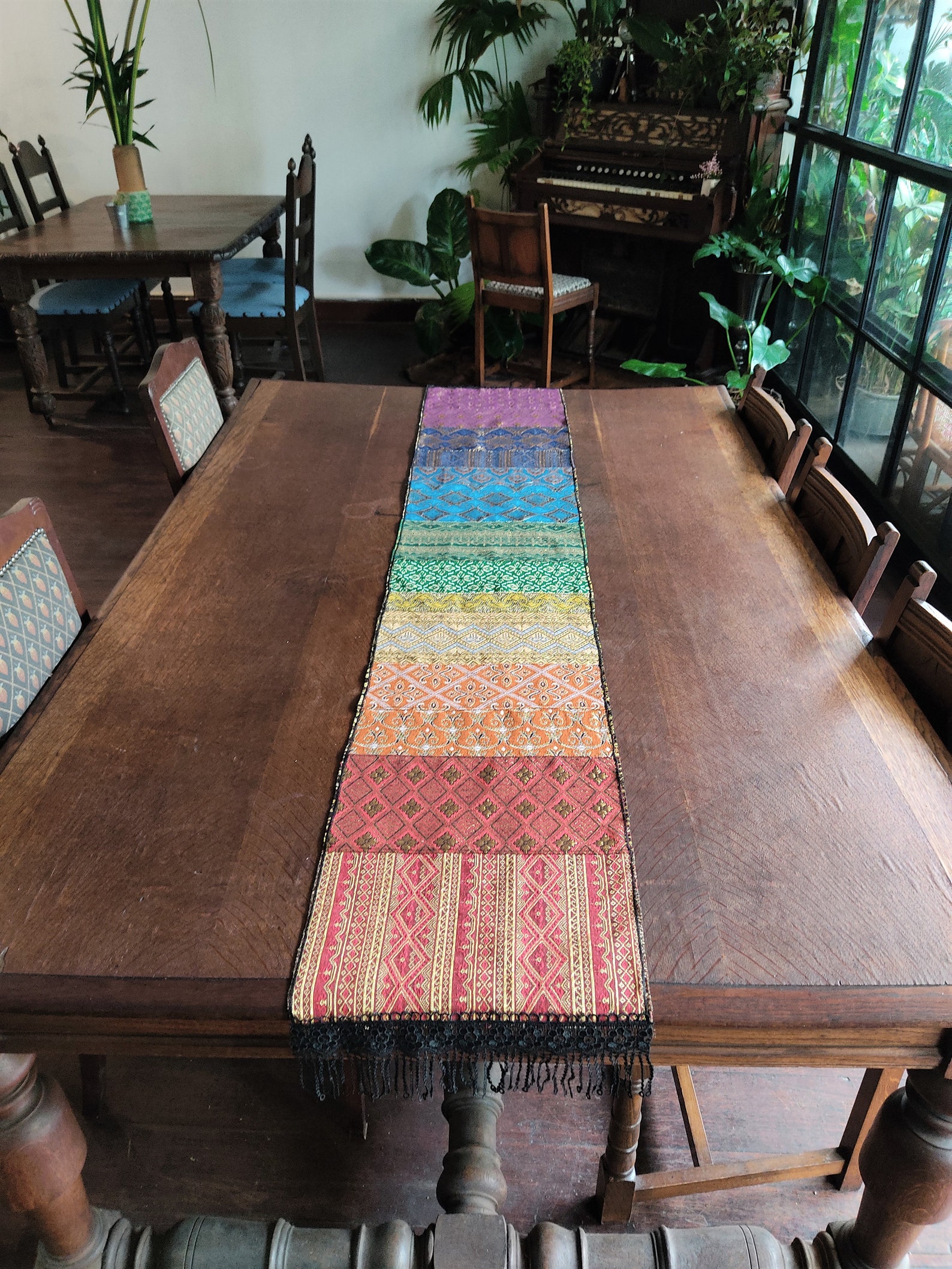 Rainbow Table Runner Seven Chakras Home Decor Dining Room - Etsy