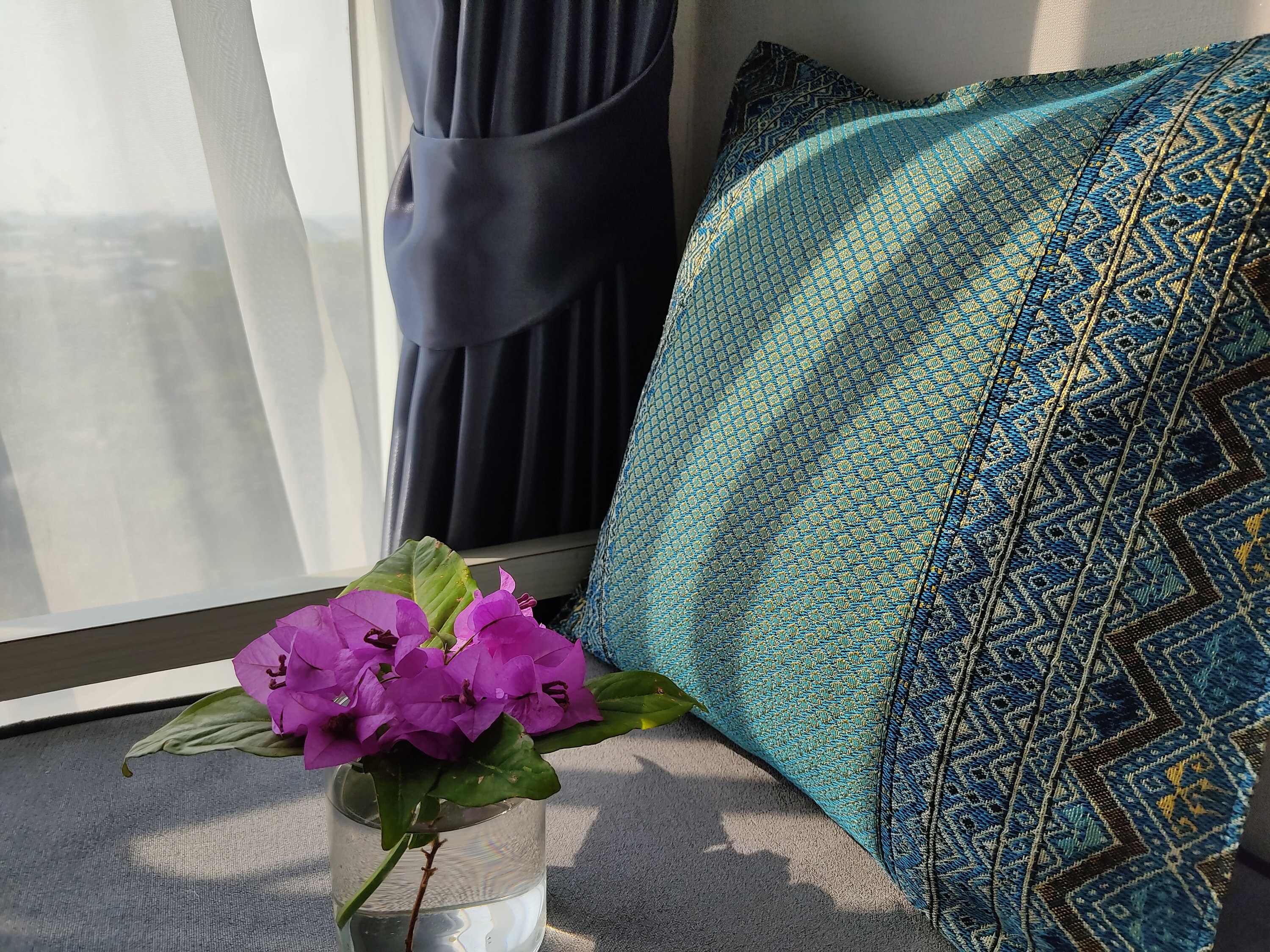 Blue Patchwork Cushion Case Blue Cushion Cover Bohemian - Etsy