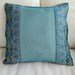 Blue Patchwork Cushion Case Blue Cushion Cover Bohemian - Etsy