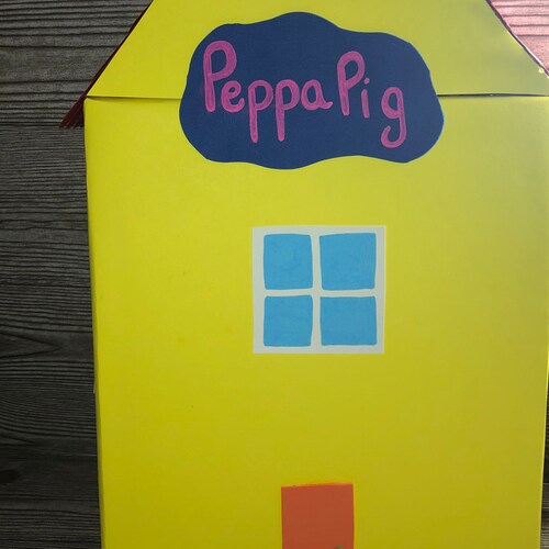 Peppa Pig House Prop Peppa Pig Birthday Decorations by - Etsy
