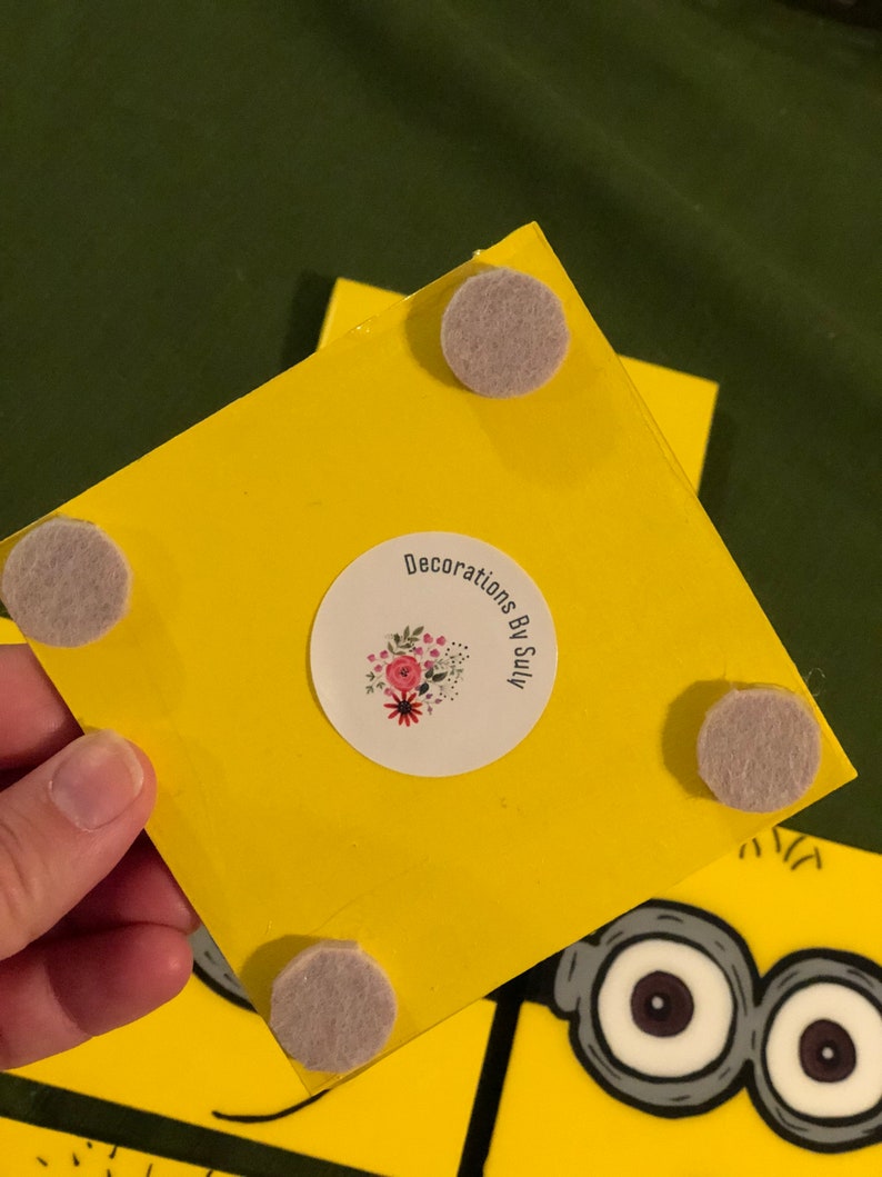 Minions Coasters Minion Minions Despicable Me Coaster - Etsy UK