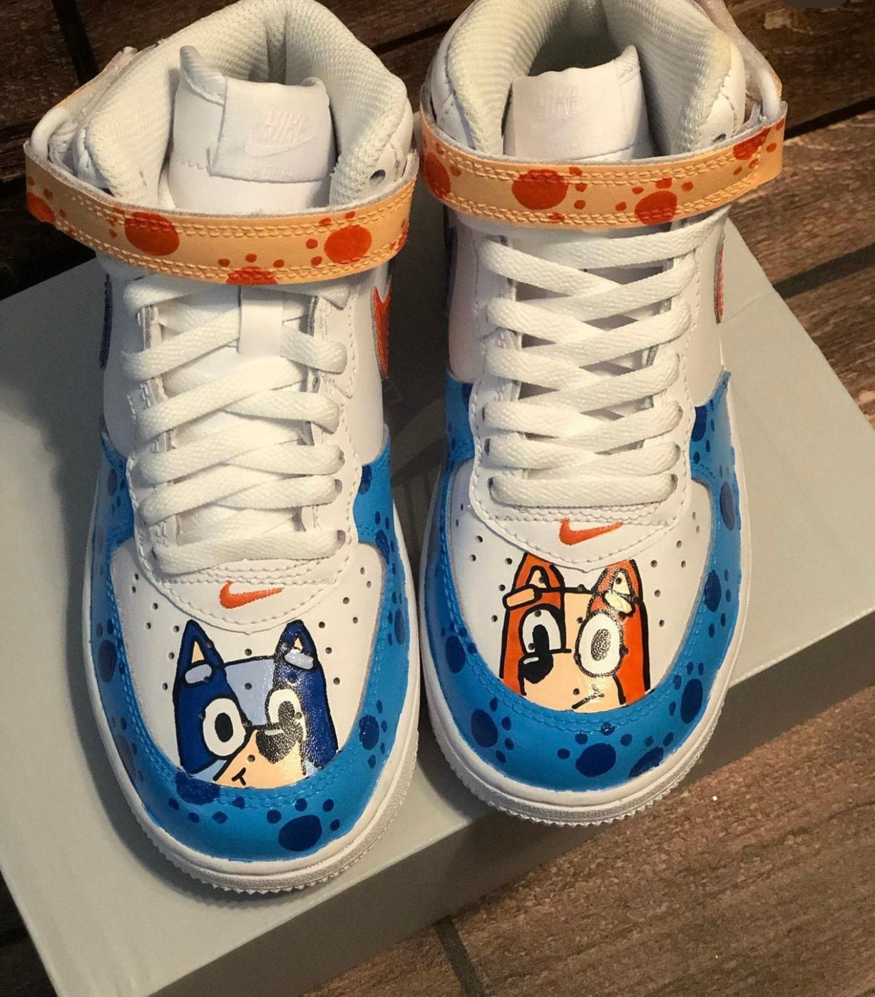 Air Force 1 Custom Bluey Air Forces . . #airforce1 #airforce #custom ...