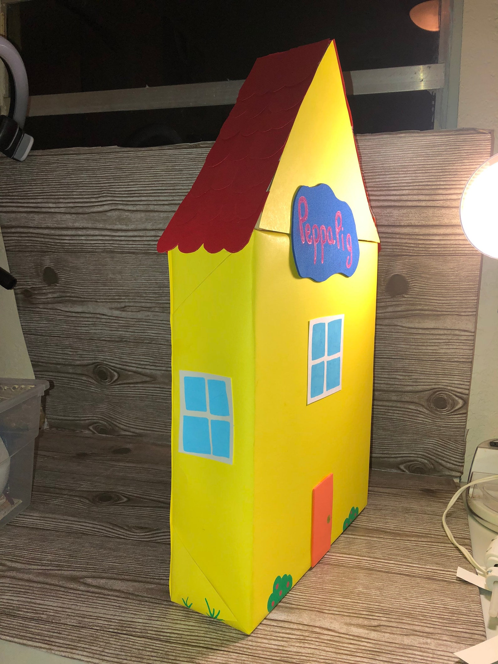Peppa Pig House Prop Peppa Pig Birthday Decorations by - Etsy