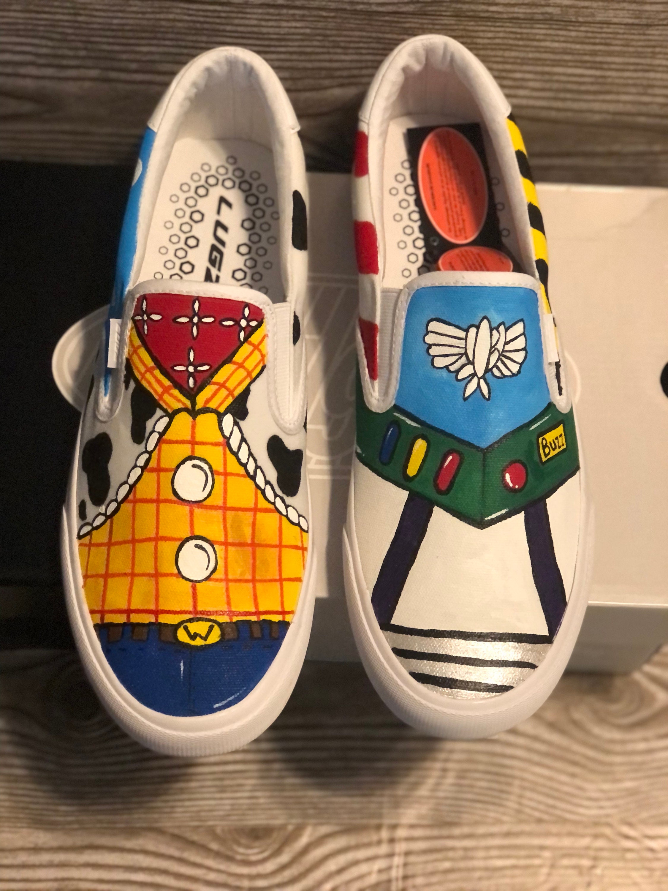 Toy Story Shoes Toy Story Buzz Woody Buzz Shoes - Etsy